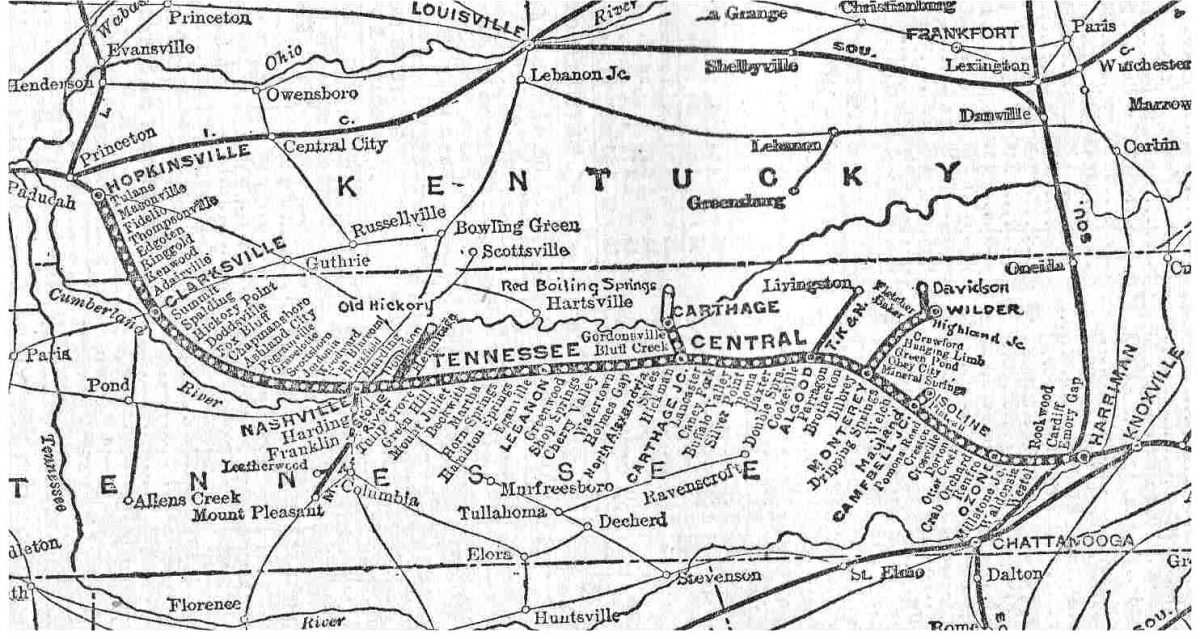 TN History For Kids » Tennessee Central Railway
