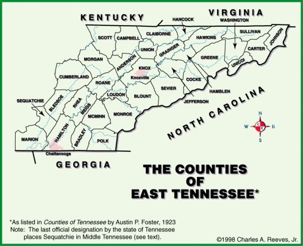 TN History For Kids » Basic 4: Grand Divisions